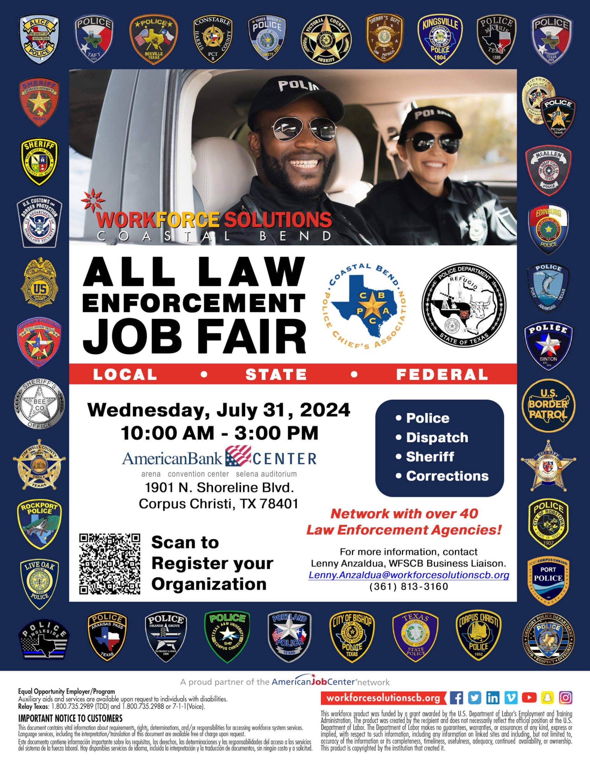 All Law Enforcement Job Fair 2024 - Workforce Solutions Coastal Bend